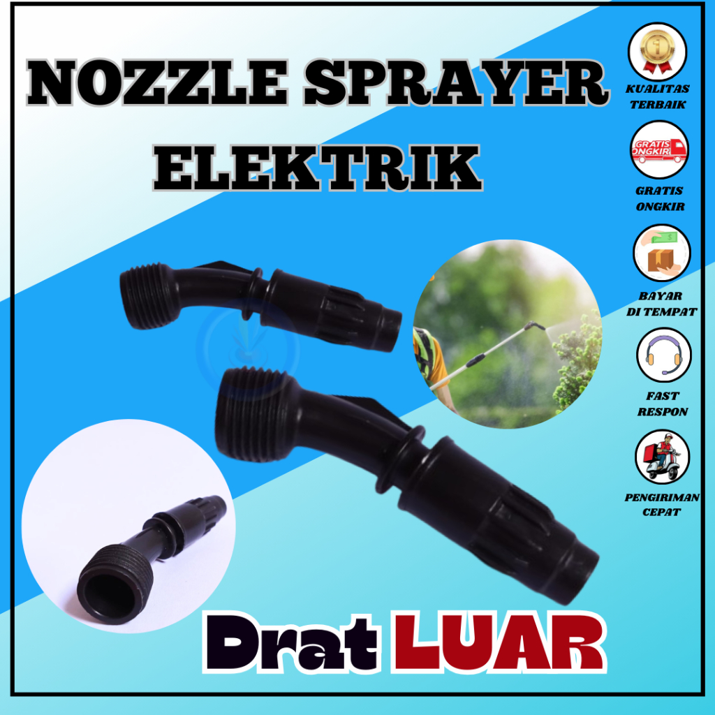Jual NOZZLE SPRAYER ELEKTRIK SPUYER KNAPSACK 1 LUBANG ALAT SIRAM TAMAN ...