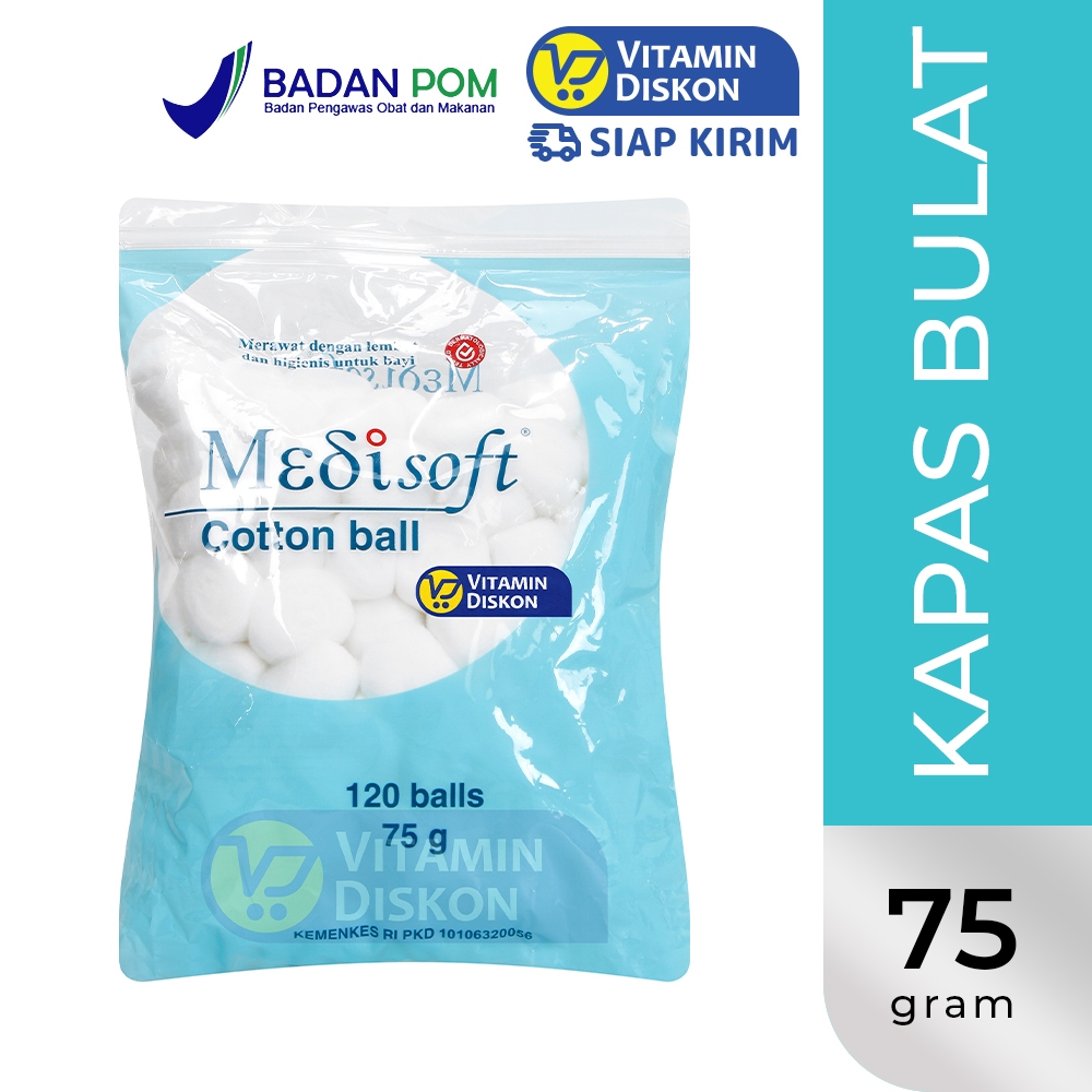 Jual MEDISOFT COTTON BALL 120 BALLS | Shopee Indonesia