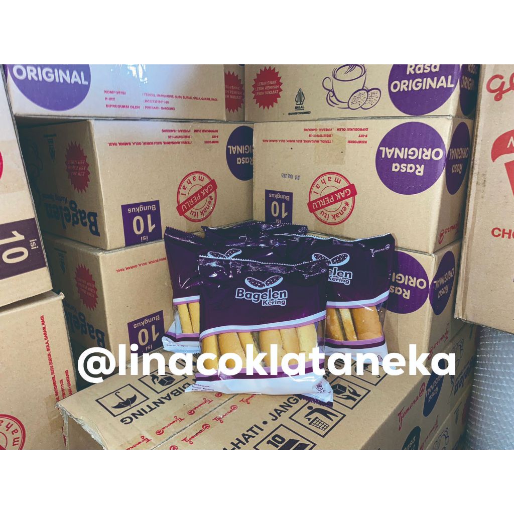 Jual ROTI BAGELEN 1 (satu) dus isi 10pack x 60gr | Shopee Indonesia