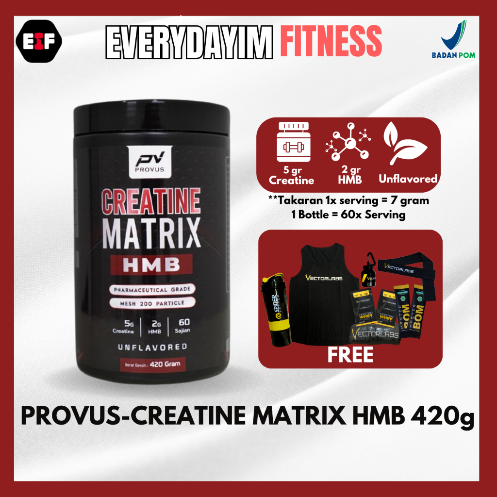 Jual PROVUS Creatine Matrix HMB 420 Gram 60 Servings - Creatine ...