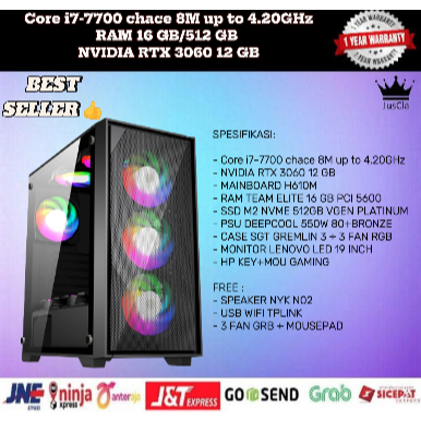 Jual PC OFFICE SIAP PAKAI CORE I7-7700 chace 8M up to 4.20GHz RAM 16GB ...