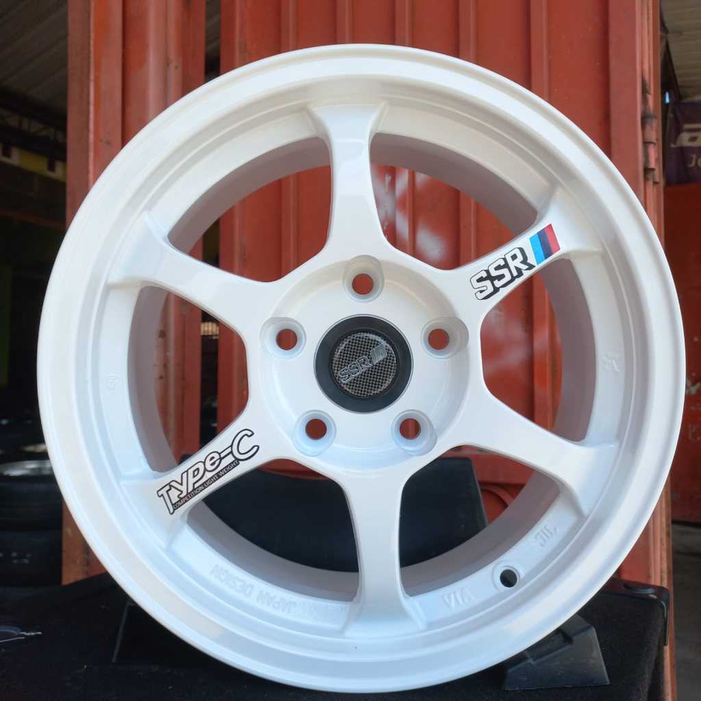 Jual 1 SET VELG BARU SSR Type C Imola R15 H5 vcd 114 Lbr 6.5 ET 40 Wrn Putih | Shopee Indonesia