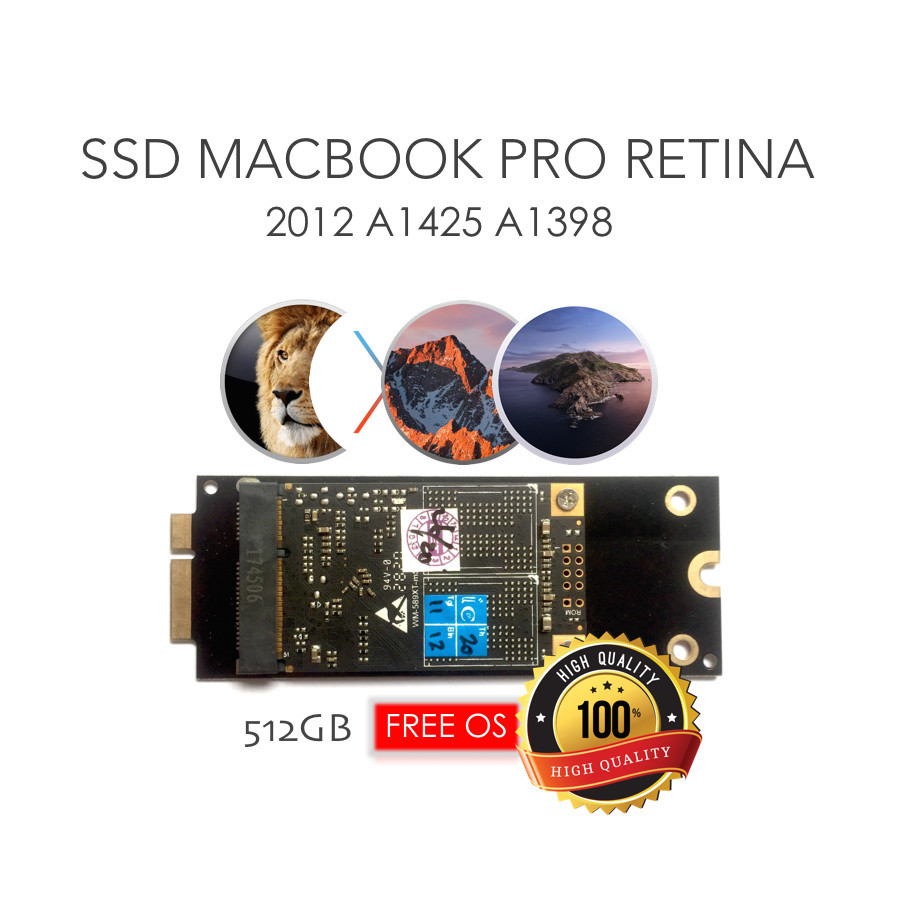 Jual SSD Macbook Pro Retina 2012 128GB 256GB 512GB A1425 A1398 Siap ...