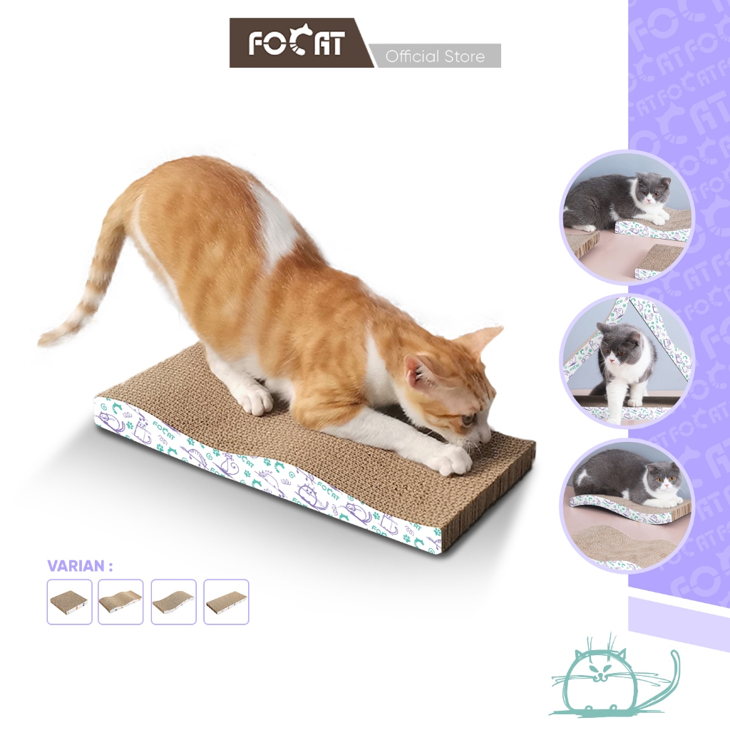 Jual FOCAT Papan Garuk Kucing Mainan M12/M13 Cat Scratch Board Extra ...