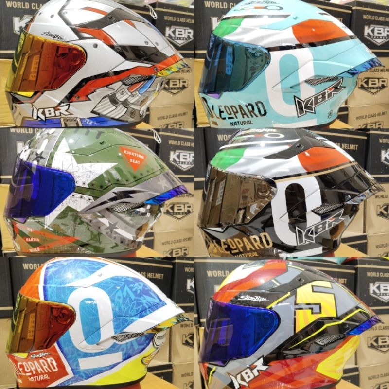 Jual HELM FULL FACE KBR TTC MOTIF ALL VARIAN (PAKET GANTENG +SPOILER ...