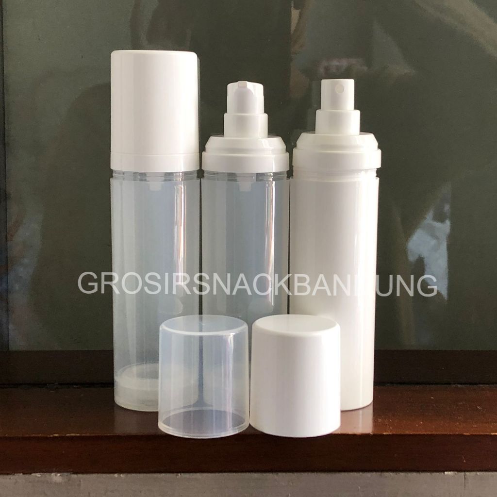 Jual Botol Airless 100ml Botol Serum Airless Pump Spray Kosmetik Skin ...