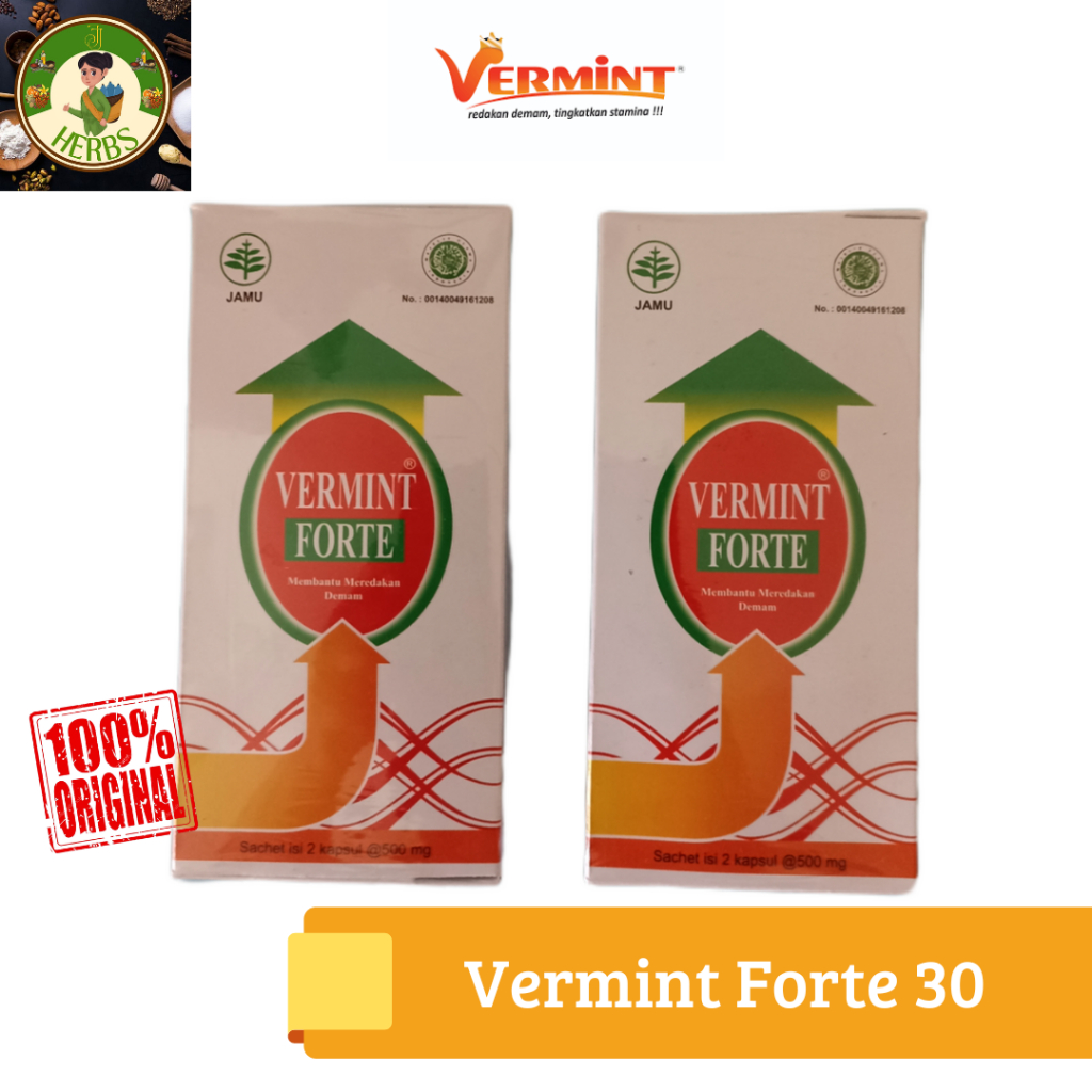 Jual Vermint Forte isi 30 Kapsul Herbal | Kapsul Daya Tahan Tubuh ...