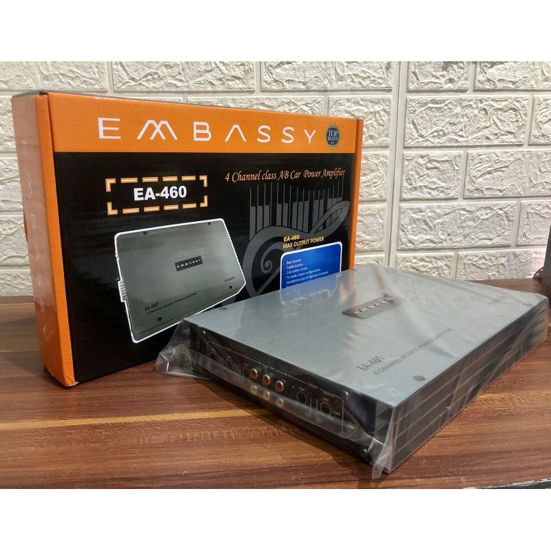 Jual POWER AMPLIFIER EMBASSY CAR AUDIO EA-460 4CH | Shopee Indonesia