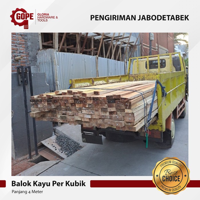Jual Balok Kayu Meranti Kamper Panjang 4 Meter Per 1 Kubik | Shopee ...