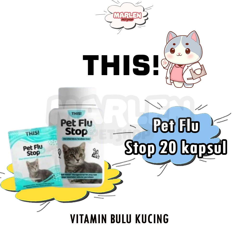 Jual THIS! Pet Flu Stop / Obat Flu Kucing isi 20 kapsul / Flu Cat ...