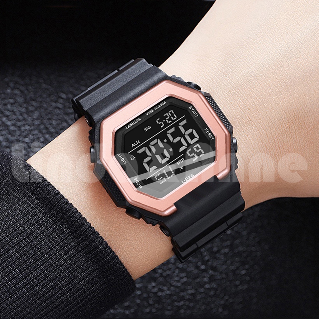 Jual L&A - Jam Tangan Pria Wanita Remaja Lashida Digital Sport Watch ...