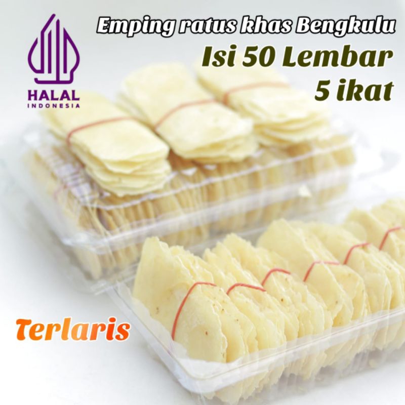 Jual Emping ratus melinjo tipis isi 5 ikat / 50 lembar khas bengkulu ...