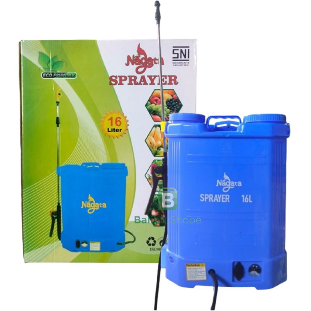 Jual Nagata Sprayer Gendong Elektrik Alat Sempot Ham Kapasitas 16 Liter ...