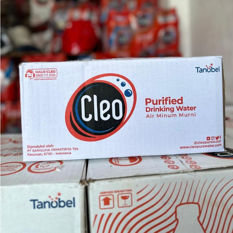 Jual Cleo Air Murni 220ml (220ml x 24 botol) Kemasan Kardus isi 24 Botol | Shopee Indonesia