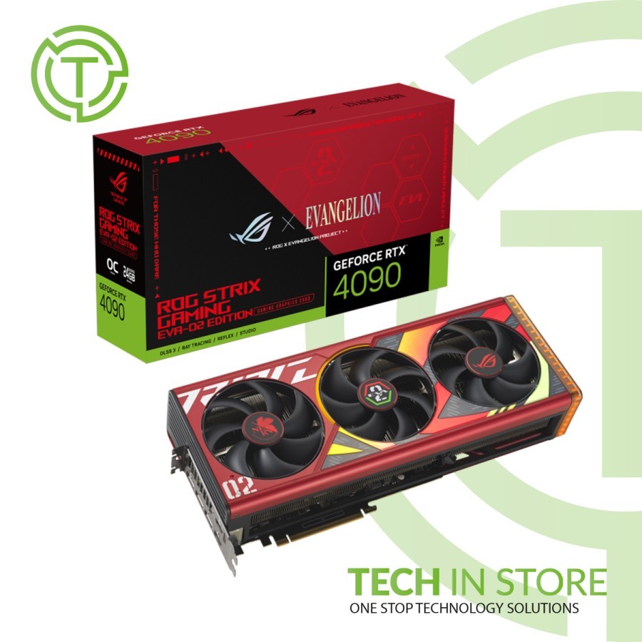 Jual ASUS ROG Strix GeForce RTX 4090 24GB GDDR6X OC EVA-02 Edition with PSU | Shopee Indonesia