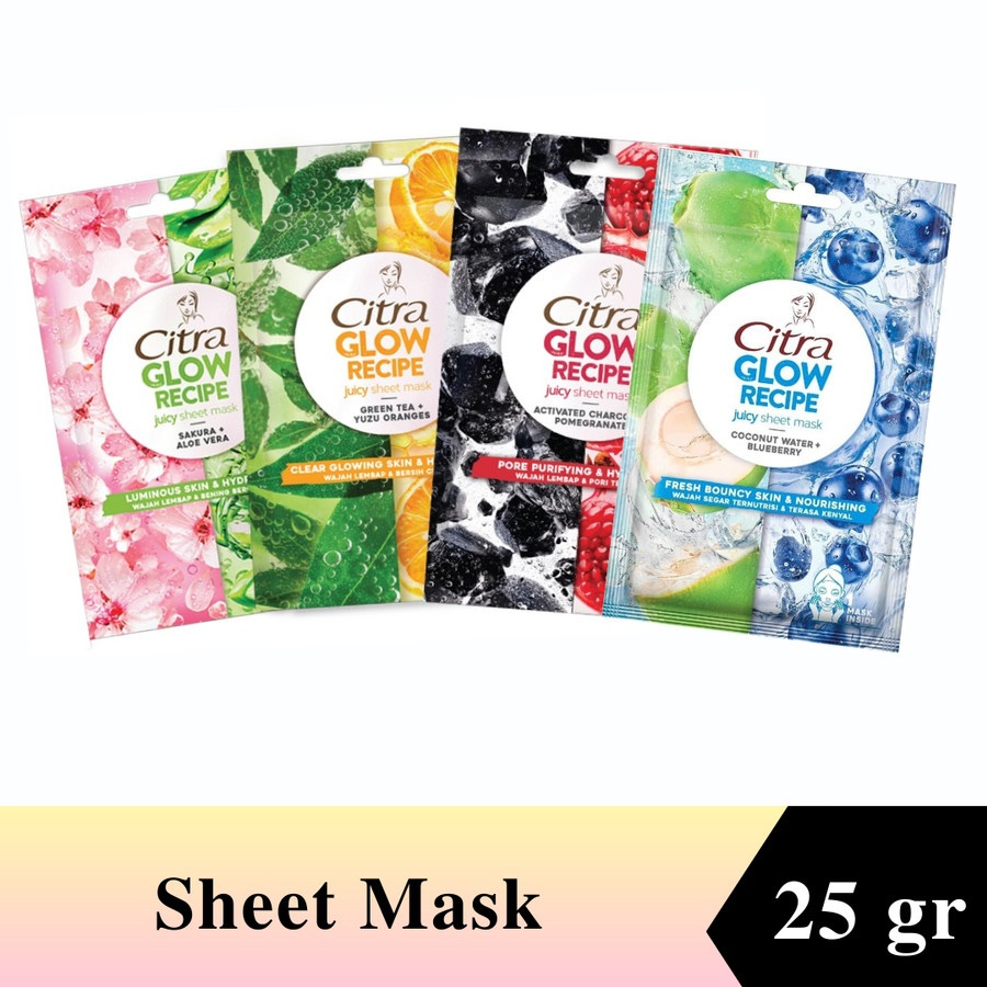 Jual citra glow recipe mask sheet 25gr | Shopee Indonesia