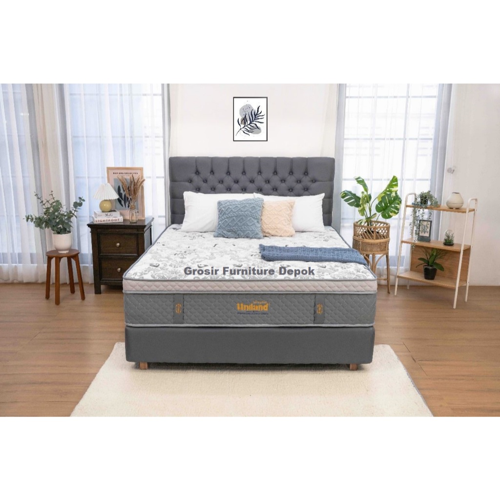 Jual Springbed Uniland New Maxima Pocket Plushtop Matrass & Fullset ...