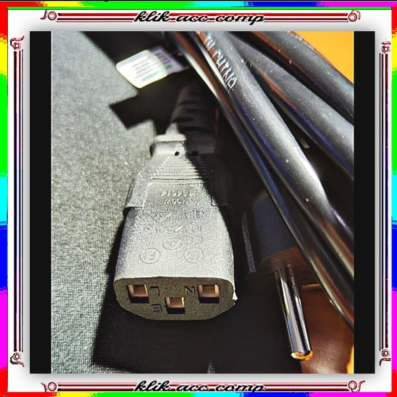 Jual Kabel Power PC Monitor Cpu Listrik Universal NYK panjang 3 Meter ...