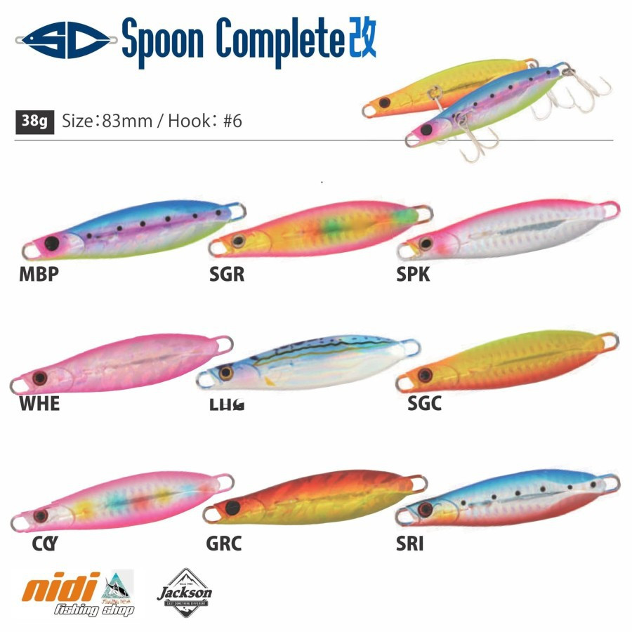 Jual METAL SPOON 38 GRAM - JACKSON SPOON COMPLETE 38gr METAL SINKING ...