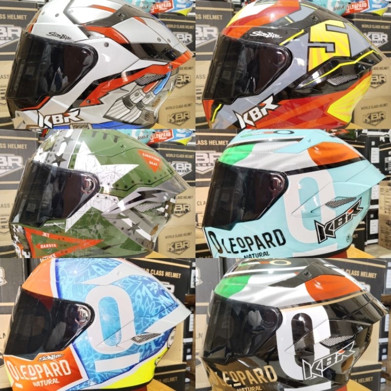 Jual HELM FULL FACE KBR TTC MOTIF ALL VARIAN (STANDAR KACA SMOKE ...