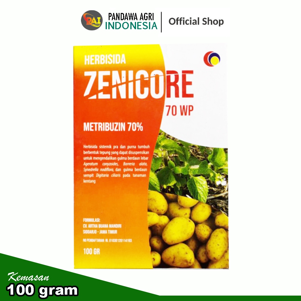 Jual Herbisida Zenicore 70WP 100 gram | Zenicore 100 gram | Herbisida sejenis Unicor M Sencor ...