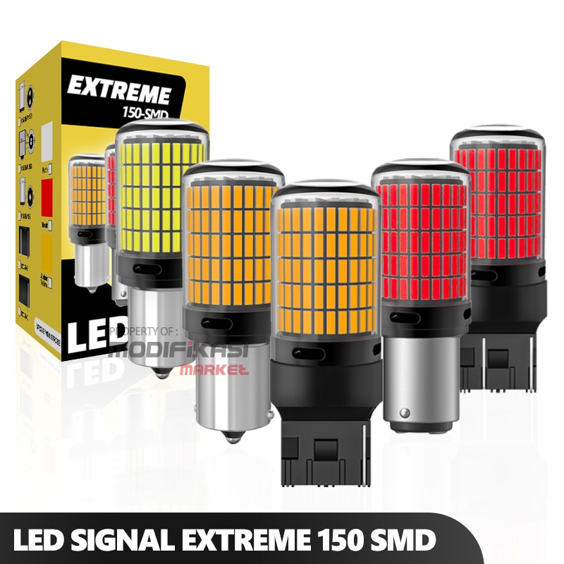 Jual Lampu Sein Sen Rem Brake Mundur Mobil EXTREME 150 Titik SMD 1157 ...