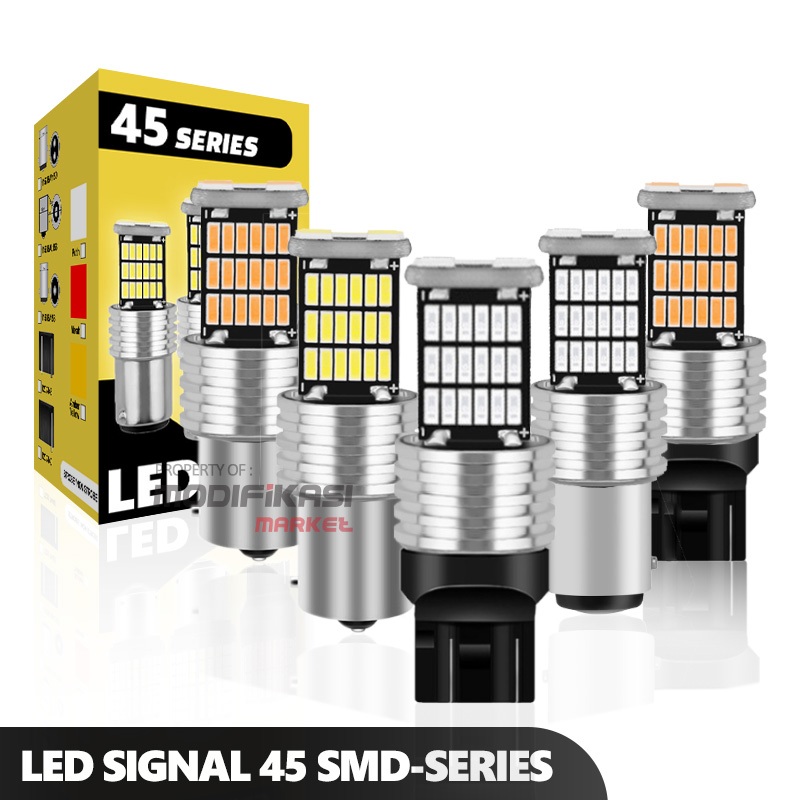 Jual Lampu LED Signal Sein Mundur Rem 45-SERIES 45 Titik SMD 1157 ...