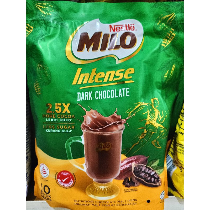 Jual PROMO Milo Dark Chocolate intense less sugar | Shopee Indonesia