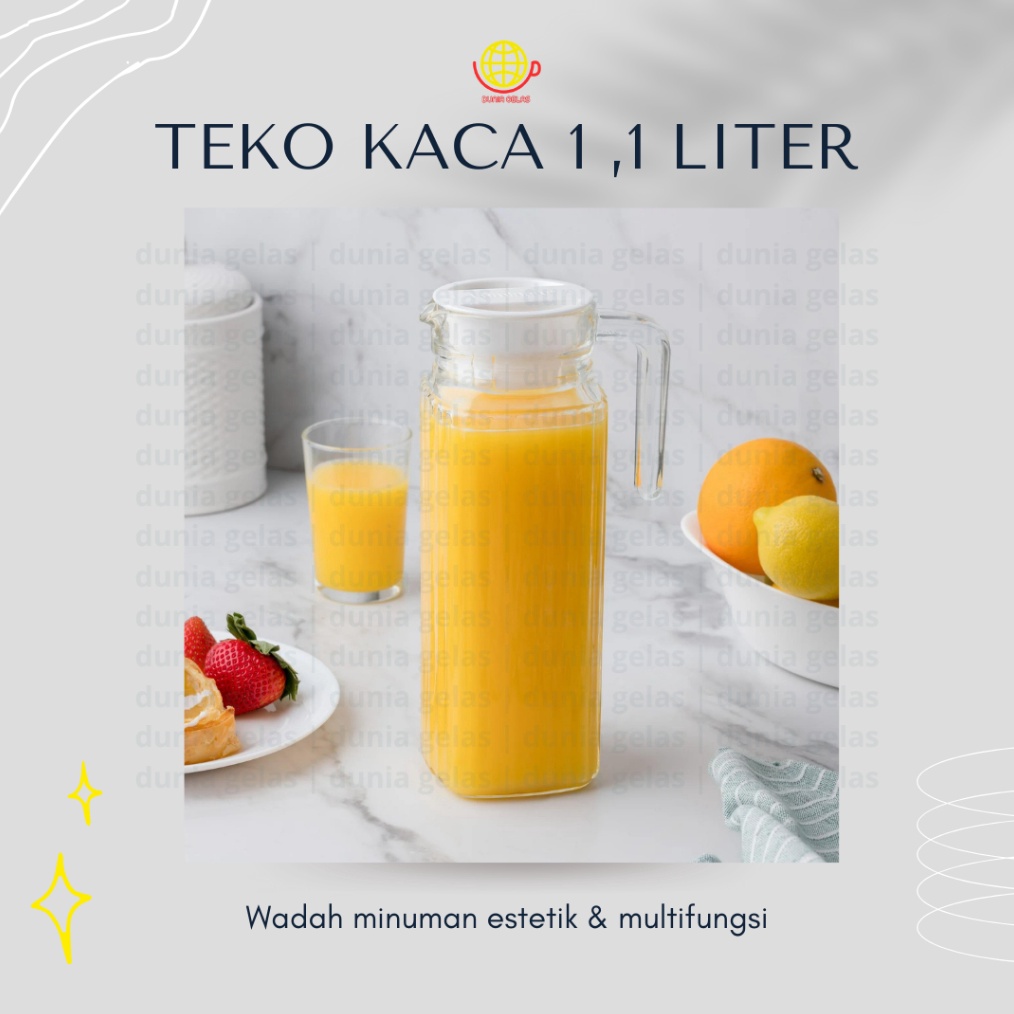 Jual Promo Hot Teko Kaca 11 liter Jug Pitcher Pitcher Kaca Teko Air ...