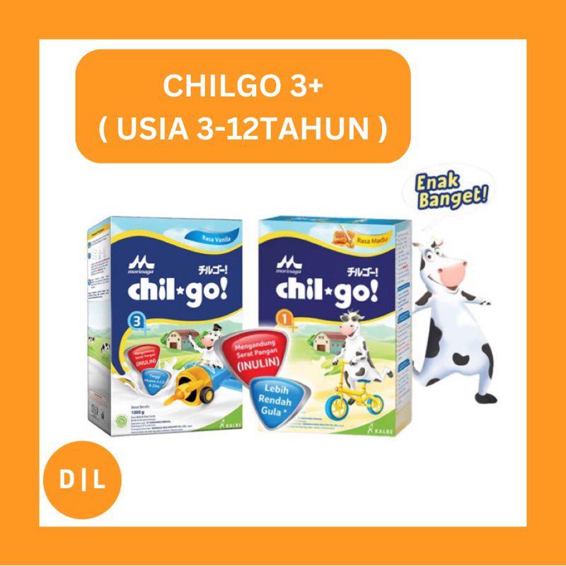 Jual CHILGO POWDER 3+ 950 GR VANILA MADU 950GR KEMASAN LAMA 1000GR 1kg ...