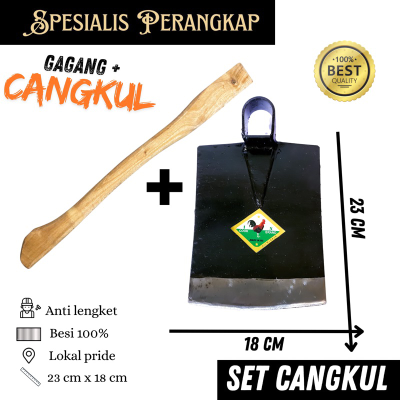 Jual Cangkul Baja Ukuran Besar Paket Hemat | Cangkul Pacul Harga Grosir ...