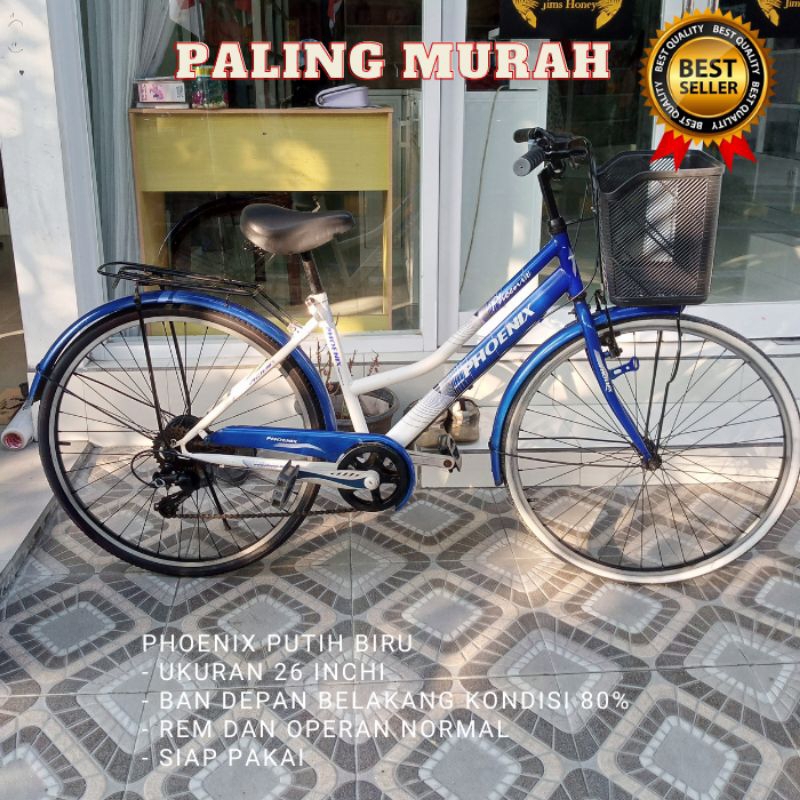 Jual Sepeda wanita keranjang mini cewek perempuan dewasa ukuran 26 ...
