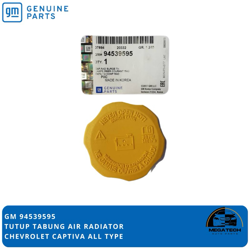 Jual TUTUP TABUNG RADIATOR CHEVROLET CAPTIVA ALL TYPE ORIGINAL GM ...