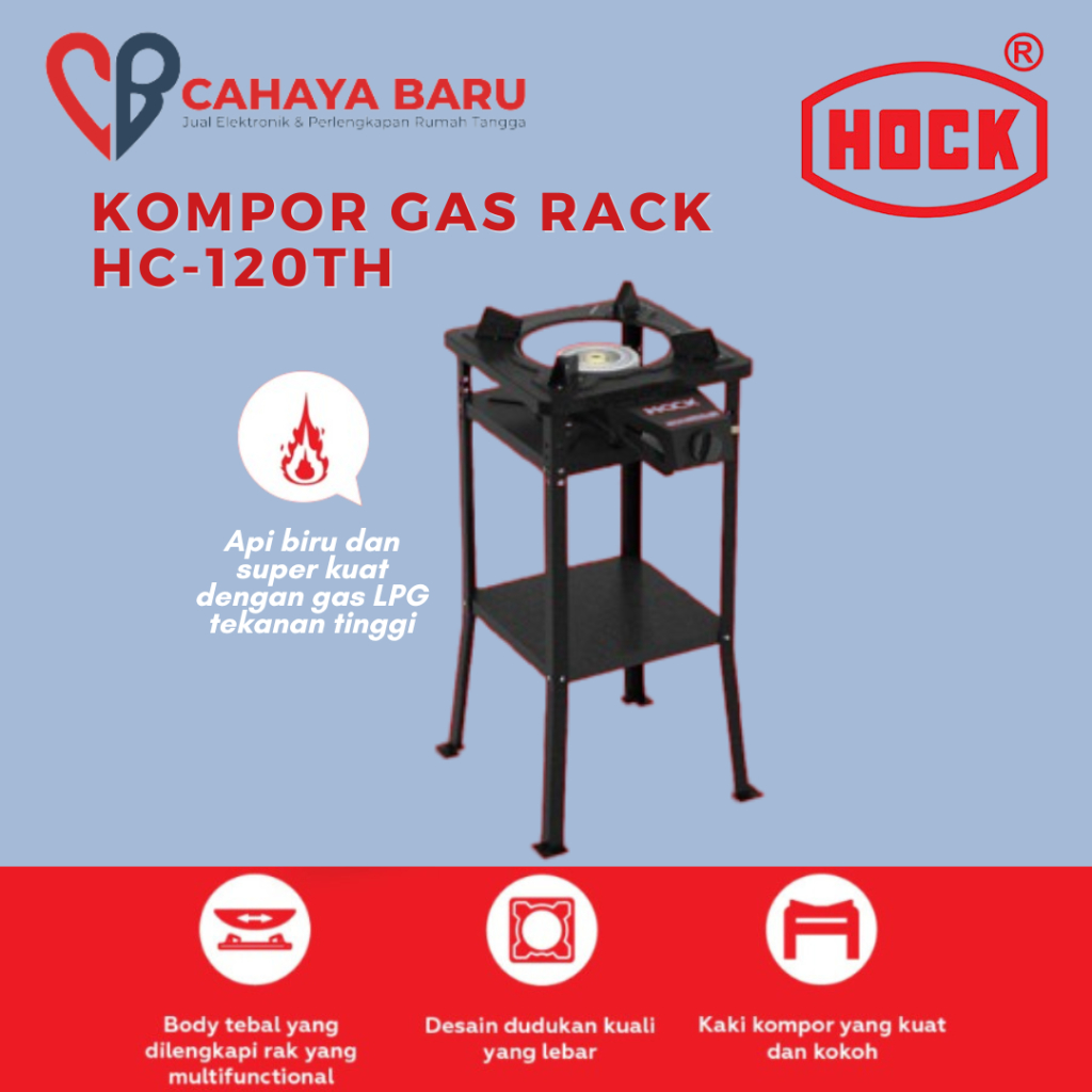 Jual HOCK KOMPOR GAS RACK HIGH PRESSURE HC-120TH | Shopee Indonesia