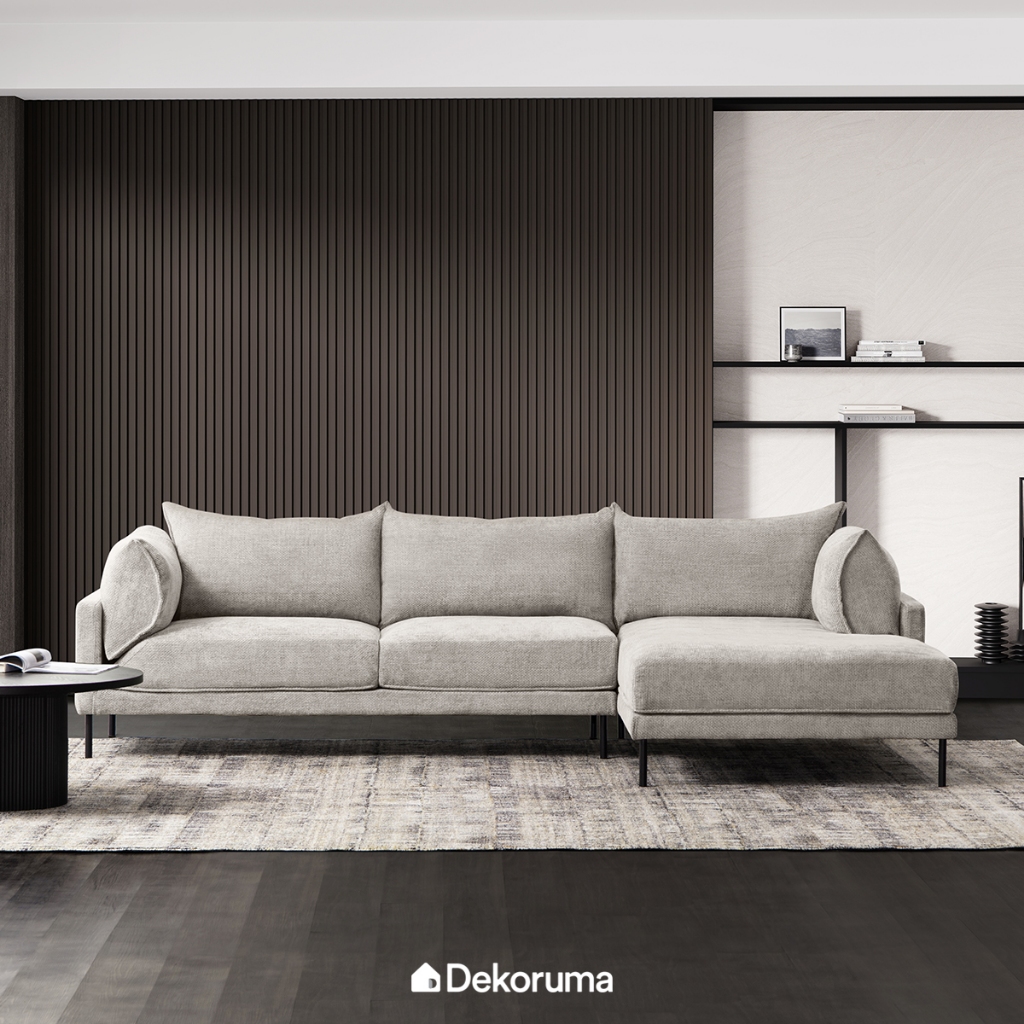 Jual Dekoruma Tenzo HAYES Sofa 3 Dudukan L Kiri / Sofa Tamu L 3 Seater ...