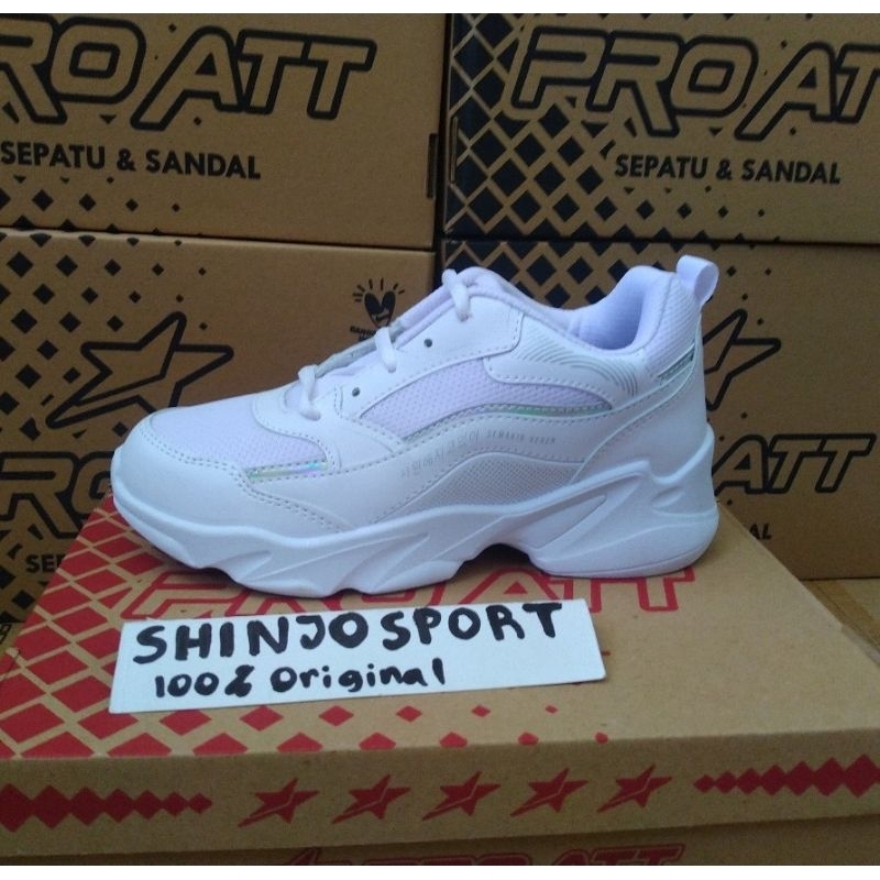 Jual SEPATU KETS WANITA PUTIH PRO ATT SUPER CUTE SNEAKERS WHITE ...
