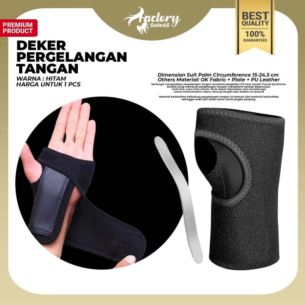 Jual Deker Decker Pergelangan Tangan Wrist CTS Carpal Tunnel Syndrome ...
