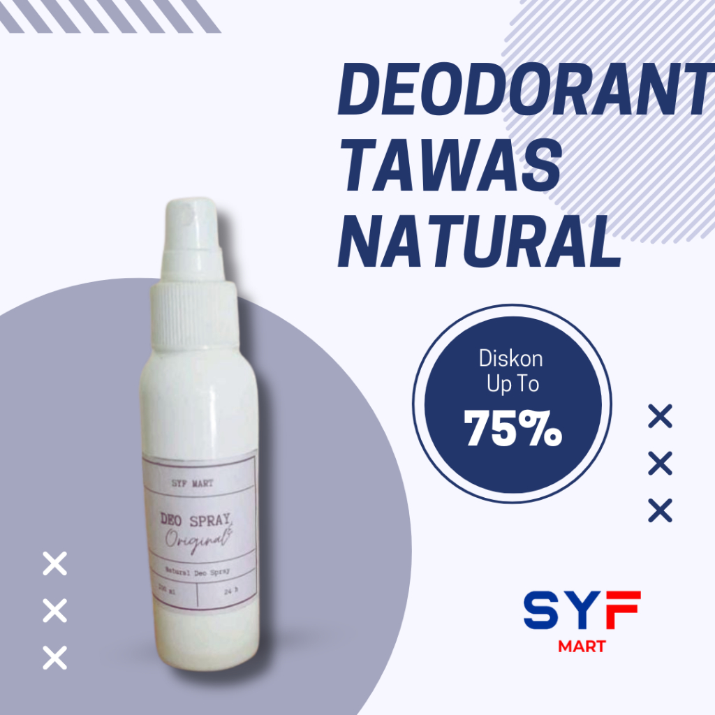 Jual SYF MART (100ml) Deodorant Tawas Spray Original Murni Tawas Non ...