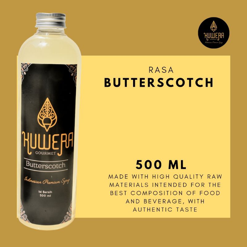 Jual Sirup Butterscotch 500 ml - Kuwera syrup ( Sirup Cafe ) | Shopee ...