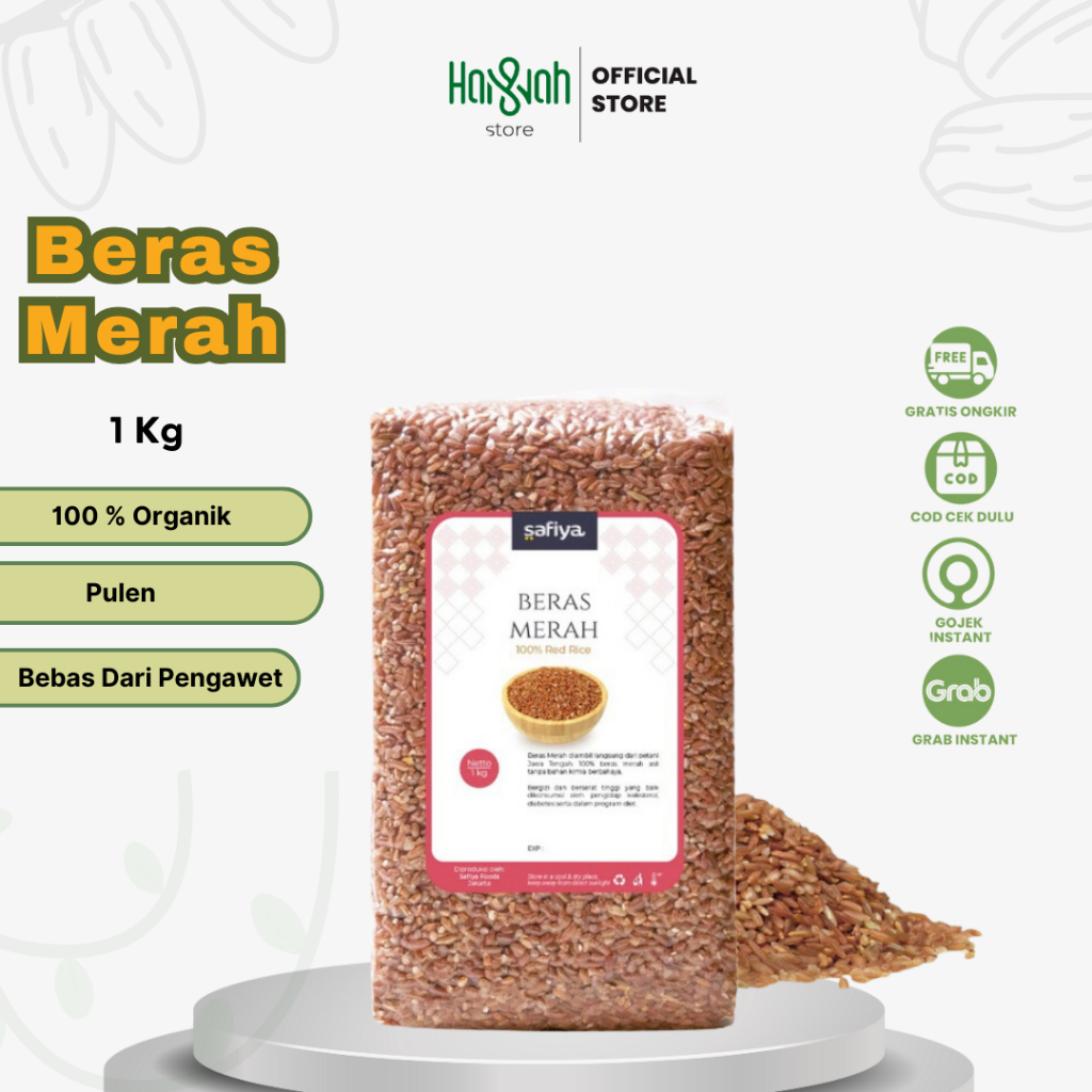 Jual Beras Merah Organik C4 Kemasan 1 Kg Kualitas Terbaik | Shopee ...