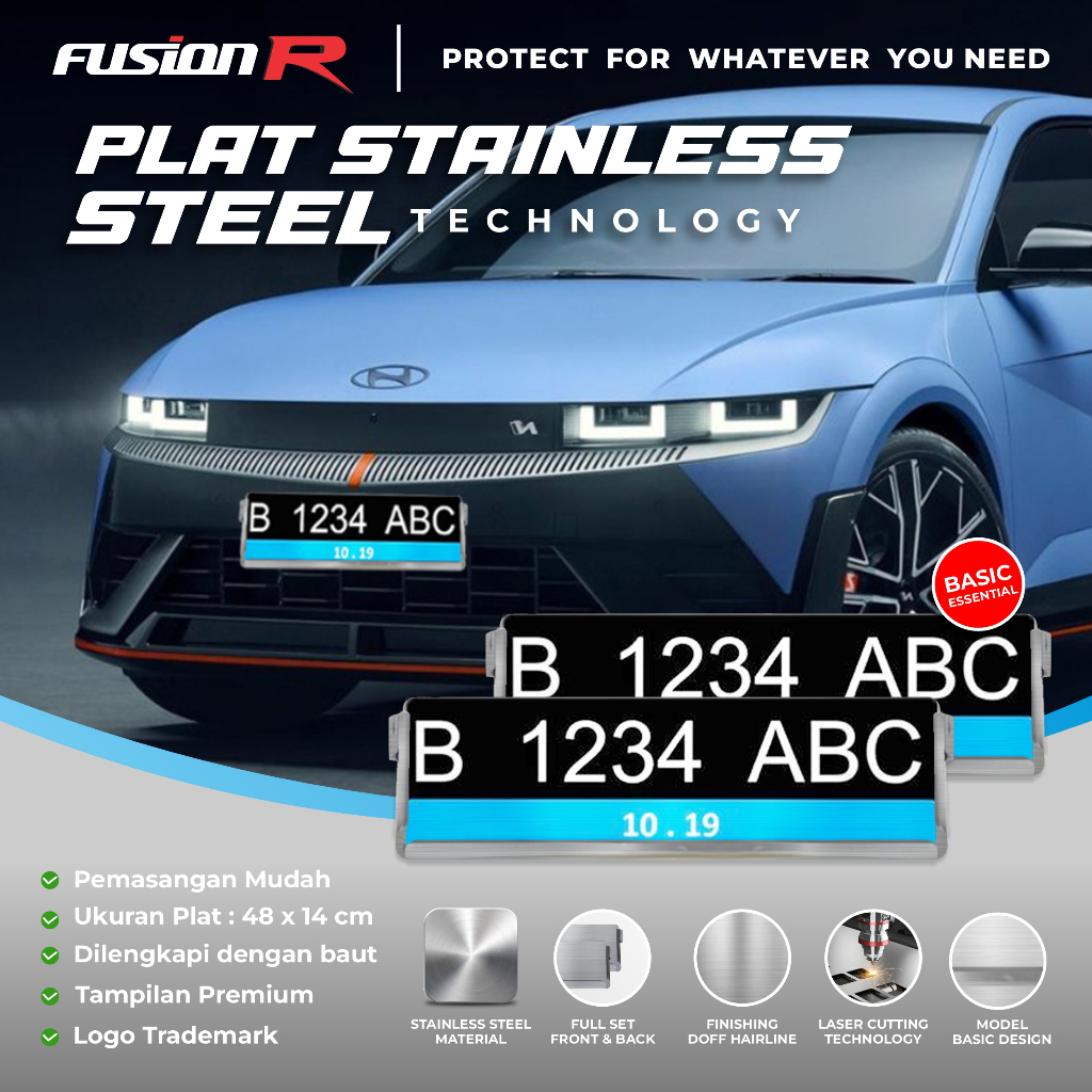 Jual Fusion R Dudukan Plat Nomor Mobil Stainless Steel Anti Karat ...