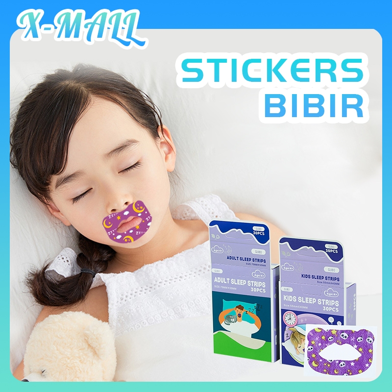 Jual Strip Tidur Mendengkur Mengurangi Pita Mulut Stiker Mulut Tidur ...