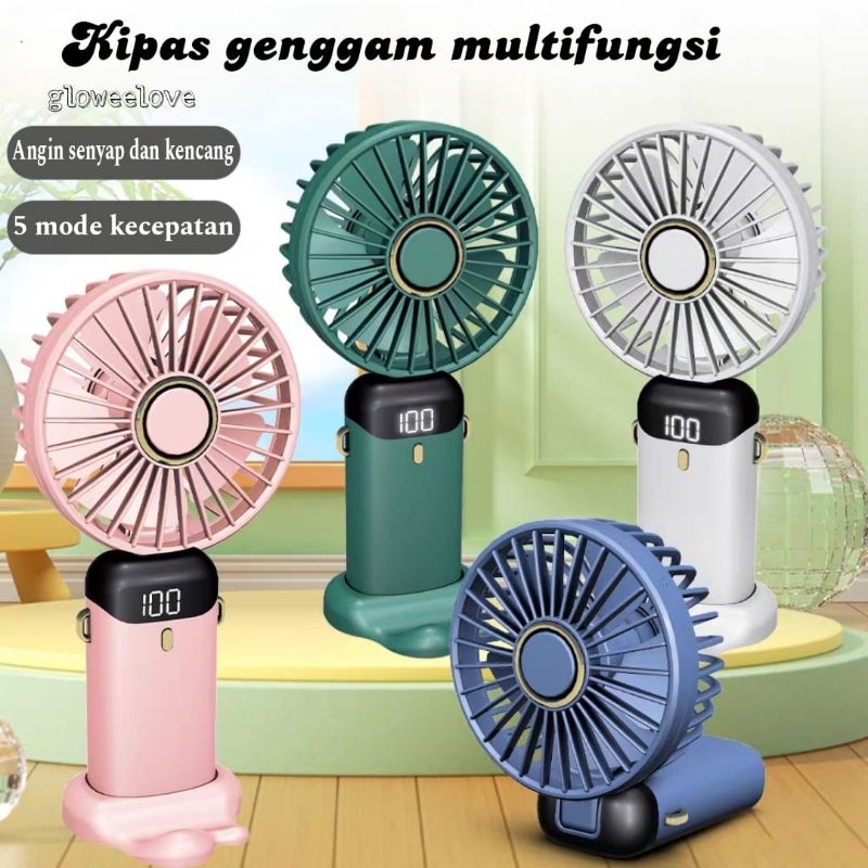 Jual Kipas angin mini 10000mAh kipas genggam portabel 5speed dengan ...
