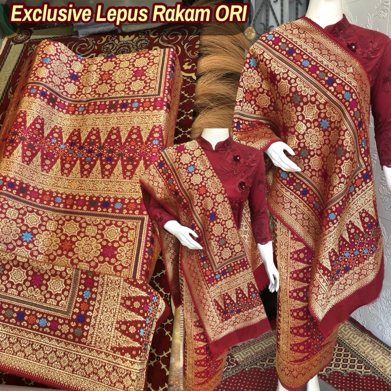 Jual SPESIAL EXCLUSIVE Lepus Rakam ORI /Songket Tenun Palembang asli Tenun Tangan/ilham songket ...