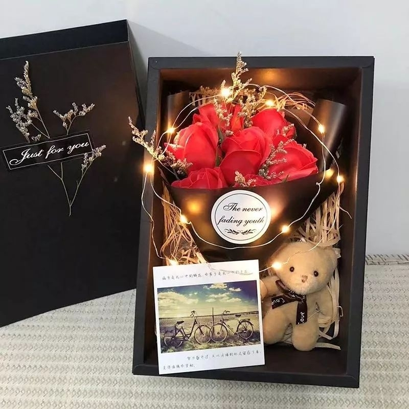 Jual Buket Bunga 7 11 Rose Mawar Anniversary Valentine Gift Kado Hadiah ...