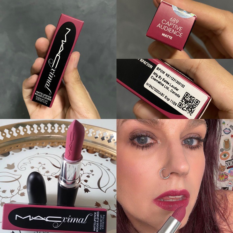 Jual NEW. MAC MACXIMAL SILKY MATTE LIPSTICK - CAPTIVE AUDIENCE | Shopee ...