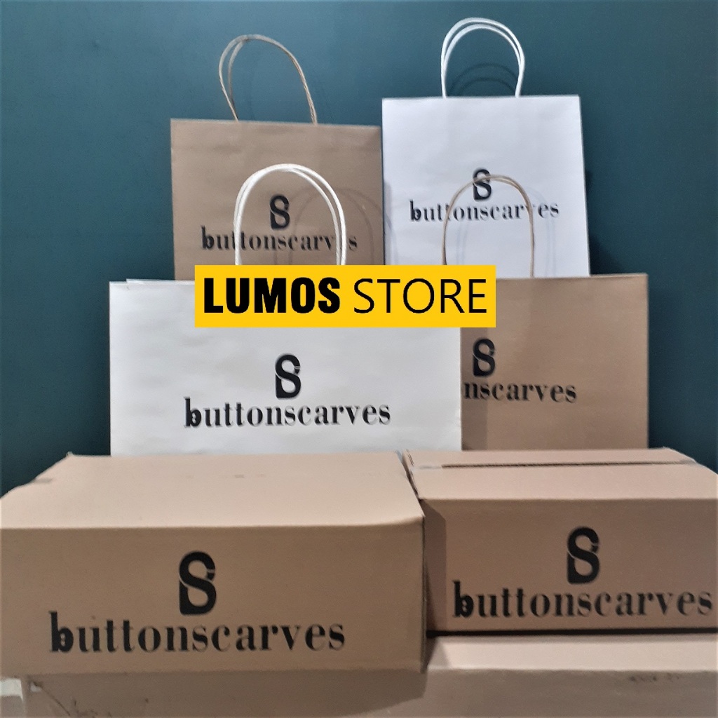 Jual Paper bag Buttonscarves 2 sisi | Shopee Indonesia