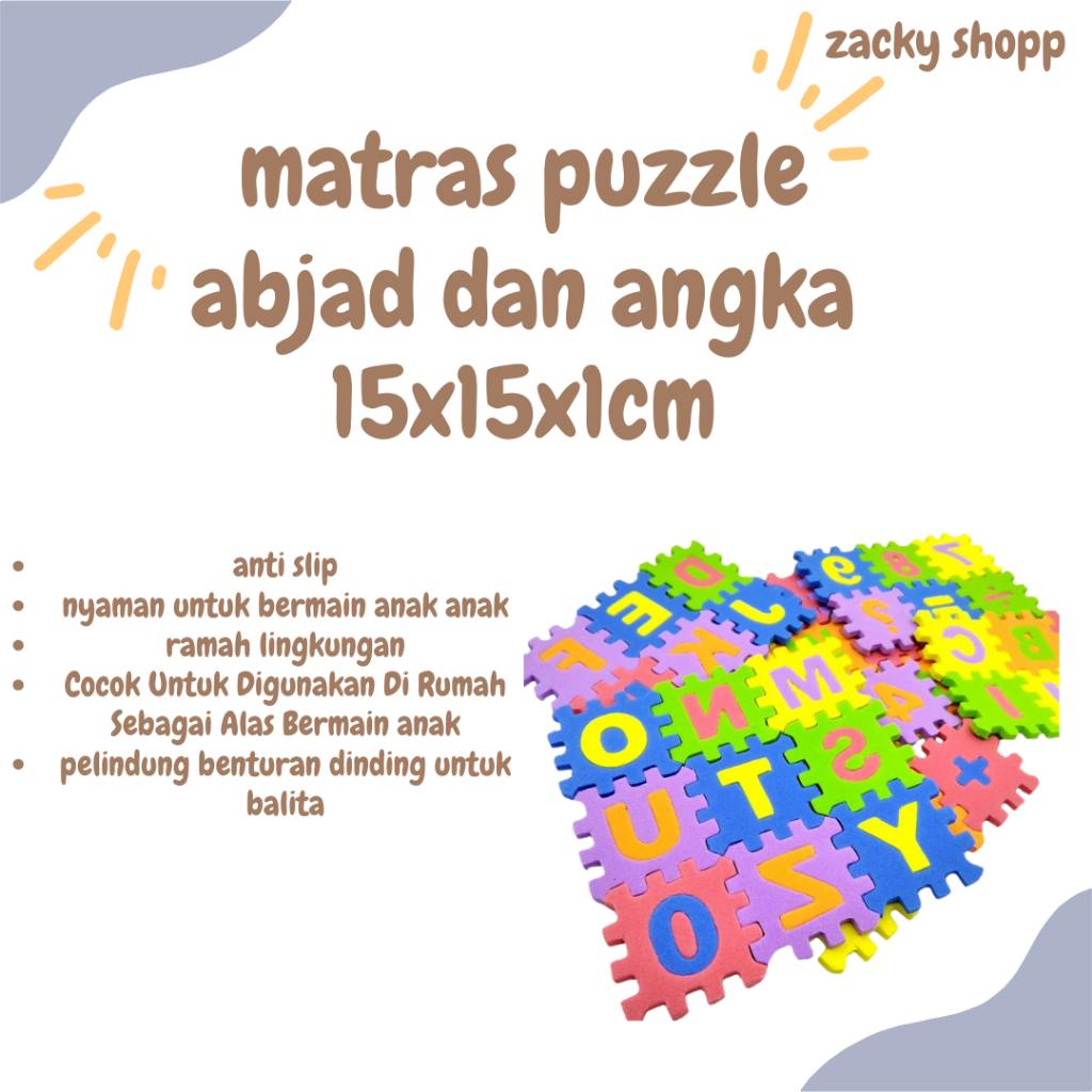 Jual Matras Puzzle Eva Foam Angka 40pcs - Alas Lantai Bayi - Tikar ...