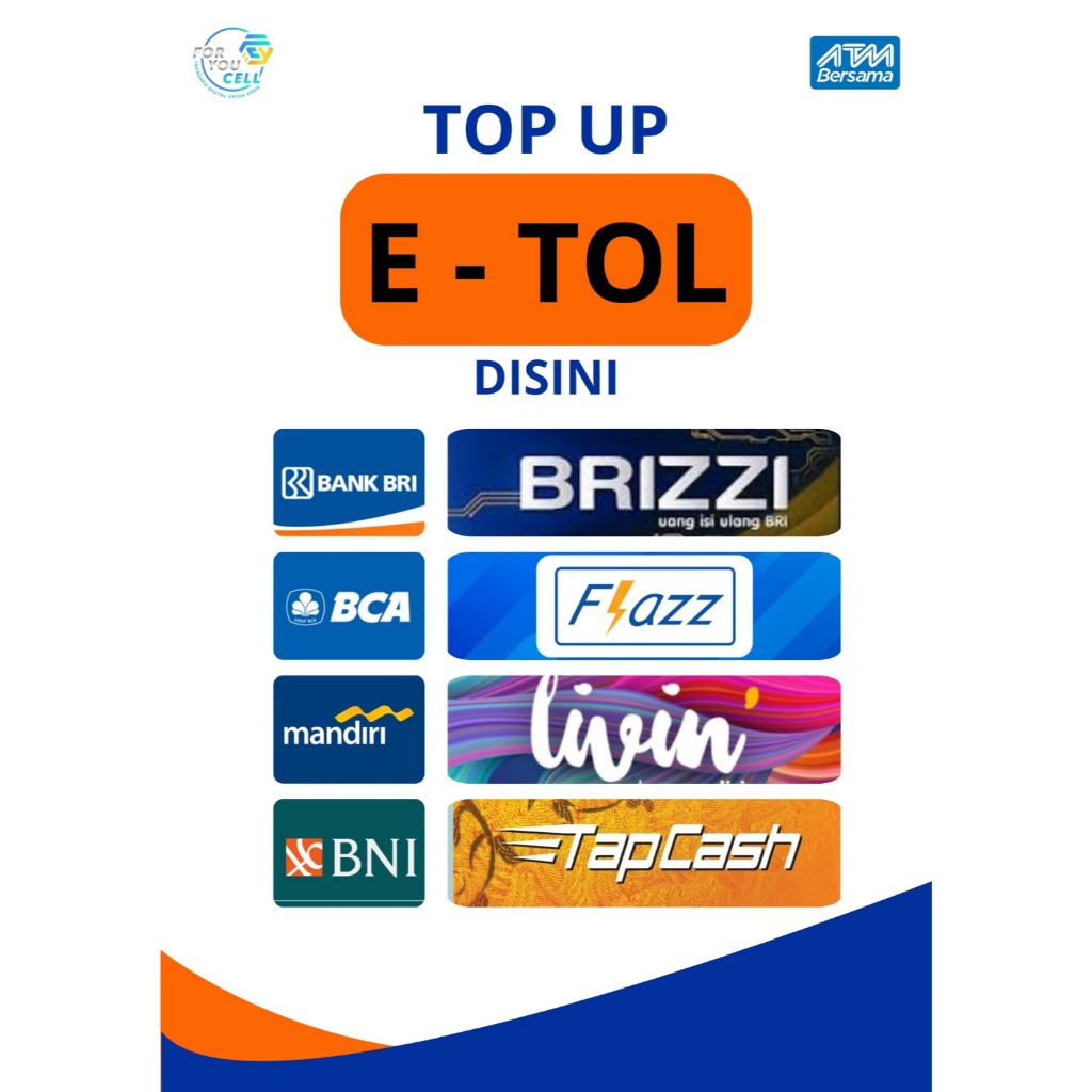Jual STIKER VINYL MELAYANI TOP UP E-TOLL ( BUKAN TOP UP ) | Shopee ...