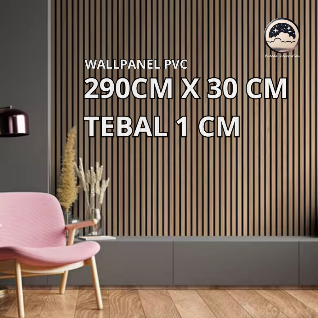 Jual Woodpanel Dekorasi Rumah Mewah Wallpanel 300x10mm 2.9Meter Composite Echo Wood / Wood Panel ...